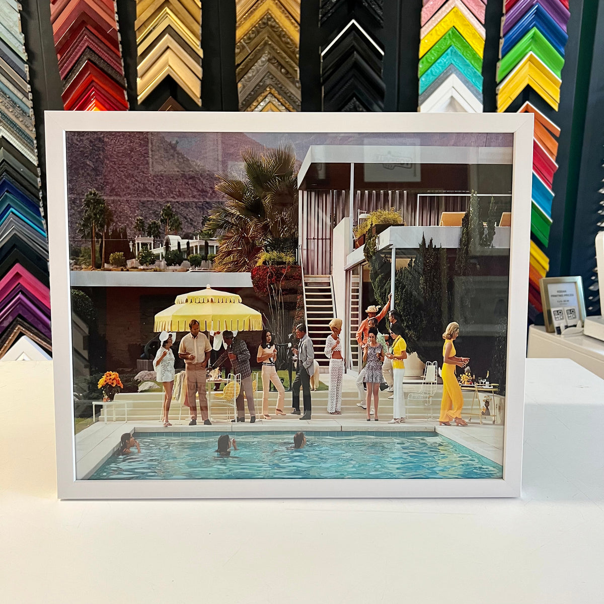 Group Party- Vintage Pool Photo – SoHo Art & Custom Framing